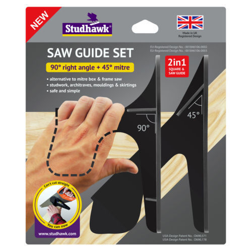 Saw Guide Set 45° & 90° Mitre Box (Twin Pack) | Studhawk | Studhawk Tools